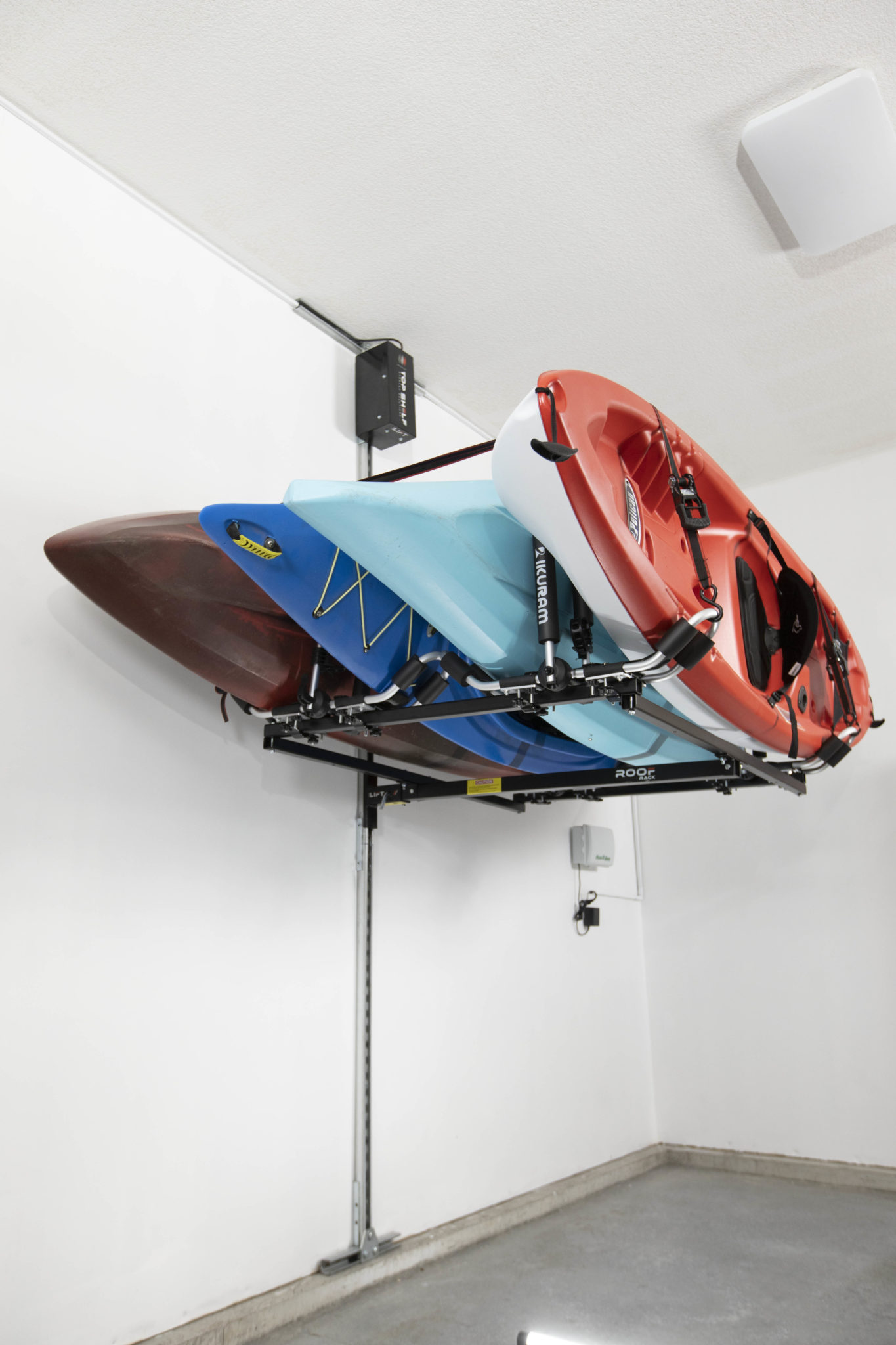 Roof Rack Garage Lift System | Top Shelf Storage